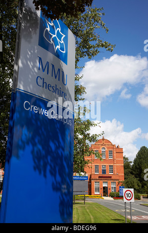 MMU Cheshire Crewe Campus Stock Photo - Alamy
