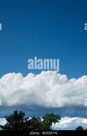Blue sky with clouds in Britain Stock Photo - Alamy