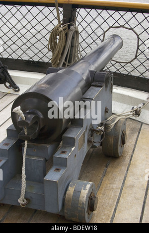 USS Constellation (Sloop)- Gun Deck Stock Photo - Alamy