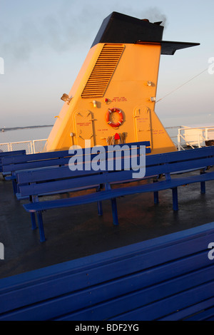 The Cross Sound Ferry, Orient Point, New York, beginning the trip to ...
