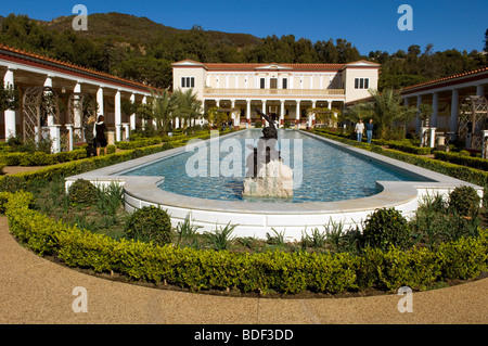 The Getty Villa, Malibu, California, USA, a replica of the Villa dei ...