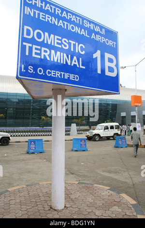 Mumbai Airport Domestic Terminal 1B Sign Signage Stock Photo - Alamy