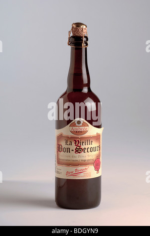 750ml bottle of La Vieille Bon-Secours Blond Belgian beer Stock Photo ...