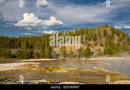 Midway Geyser Basin in Yellowstone Stock Photo - Alamy