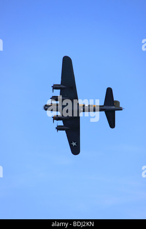 Sally B, B-17 Flying Fortress plane flying back from a display at the ...