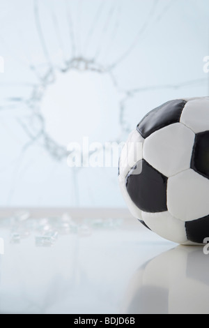 Damage Soccer Ball Stock Photo - Alamy