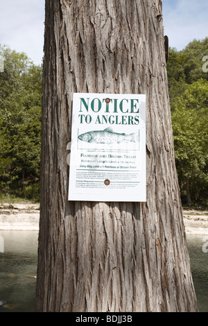 Warning sign on tree trunk alerting people to danger of ground ...