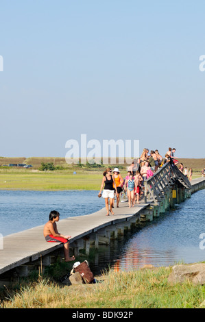 The Sandwich Boardwalk, in Sandwich, Cape Cod, Massachusetts Stock ...