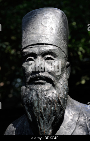 Statue of Fan Qin (1506--1585), founder of Tianyi Pavilion Library in ...