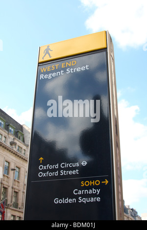 Regent Street in London West End W1 with celebration banners for 60 ...