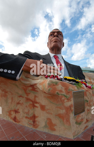 Statue of Sir Vere Cornwall Bird, 09.12.09 - 28.06.99, politician and ...