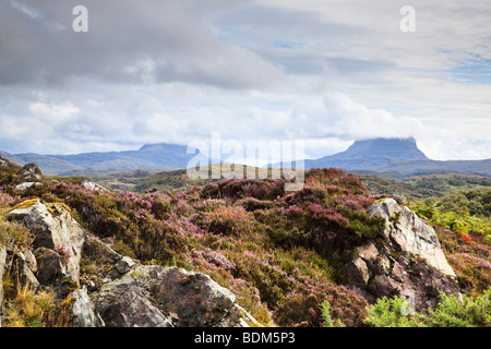 Ben-More in Assynt, Ross-shire, Scotland, is a prominent mountain known ...