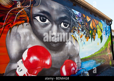 Graffiti art by Sheepman behind Buffalo South in James Island ...