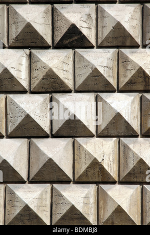 close up of triangular bricks wall in city town Stock Photo - Alamy