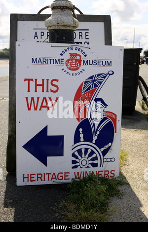 Signs, Signage, North Devon Stock Photo - Alamy