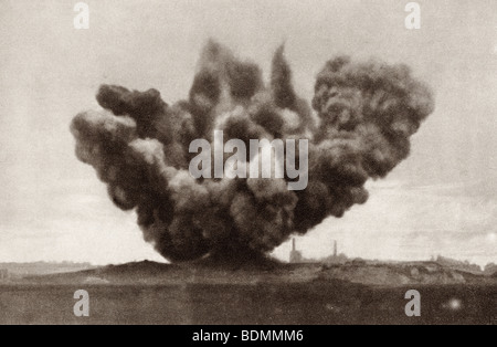 'An H.E. shell exploding', First World War, 1914-1918, (1933 ...