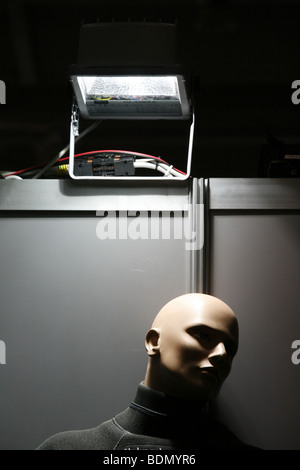 diver mannequin wearing wet suit at trade show display Stock Photo - Alamy