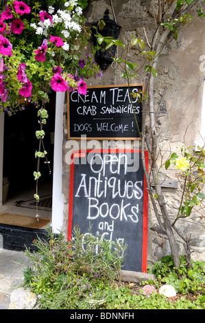 Welcome to Beer village sign, Devon, England Stock Photo - Alamy