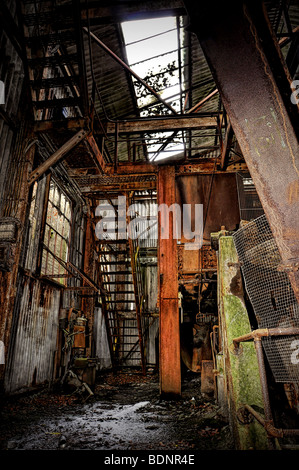 Derelict building interior Stock Photo - Alamy