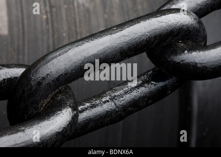 Ships Anchor Chain Links Stock Photo - Alamy