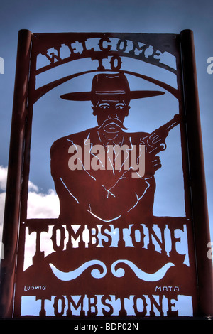 Welcome Sign Tombstone Arizona Stock Photo - Alamy
