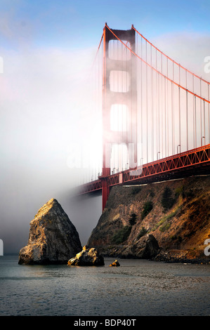 Golden Gate Bridge in the mist. San Francisco. CA Stock Photo - Alamy
