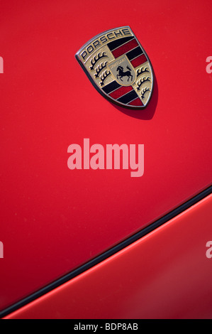 Porsche car badge Stock Photo - Alamy