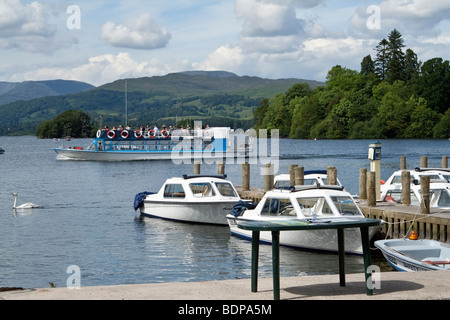 A passenger ferry on Lake Windermere Stock Photo - Alamy