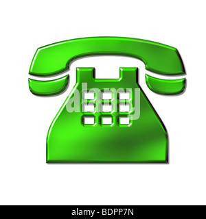 Phone icon isolated on 3d cyan blue round button abstract illustration ...