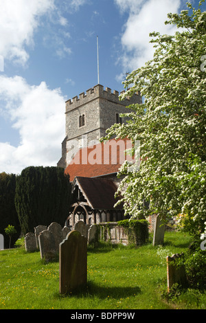 The Holy Trinity Church in Cookham, a small village on the River Thames ...