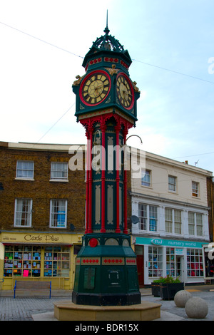 England, Kent, Isle of Sheppey, Sheerness, The Ornate Victorian Clock ...
