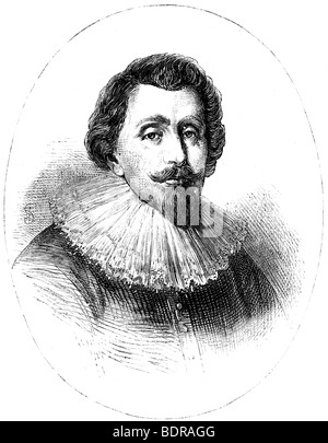 Portrait of Cecil Calvert, Lord Baltimore - Engraving - XIX th Century ...