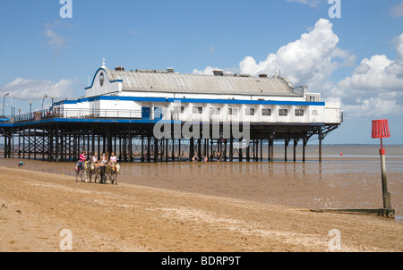 Cleethorpes Beach and Pier, Cleethorpes, Lincolnshire, England, United ...