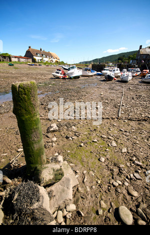 Porlock Weir Dorset Harbour Harbor UK Sea Lock Quay Slipway Stock Photo ...