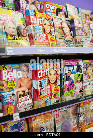 Celebrity gossip / real life magazines on sale in Tesco Stock Photo - Alamy