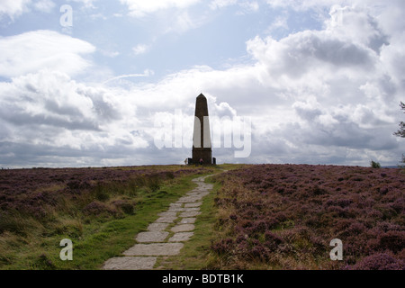 Captain Cook monument, Easby Moor, North York Moors national Park ...