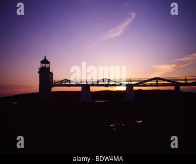 Marshall Headlight Maine USA Stock Photo - Alamy