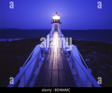 Marshall Headlight Maine USA Stock Photo - Alamy
