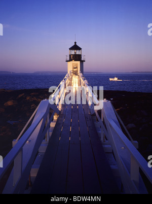 Marshall Headlight Maine USA Stock Photo - Alamy