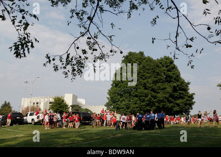 Indiana University students tailgate before a football game Stock Photo ...
