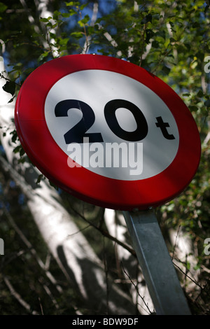Trucks Limit Weight Sign Stock Photo - Alamy