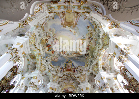 Germany, Bavaria, Wies, Wieskirche church, Bavarian rococo church by ...