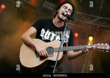Dinand Woesthoff, singer and front man of the Dutch rockband Kane live ...