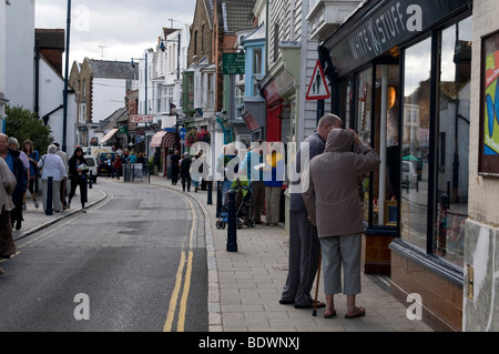 Harbour Street shops in Whitstable kent england uk Stock Photo - Alamy