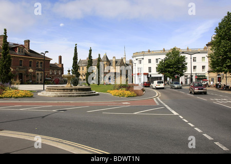 Barnstaple Town Square and Fountain in Devon England Stock Photo ...
