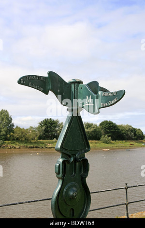 National cycle network marker number 3831 Stock Photo - Alamy