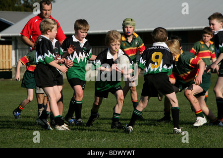 young boys playing in a rugby tournament at Bath, England, UK Stock ...