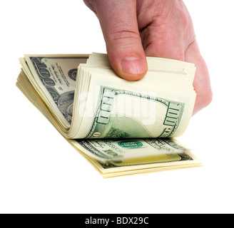 Businessman hands counting us dollar banknotes. close up Stock Photo ...