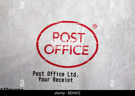 post office receipt Stock Photo - Alamy