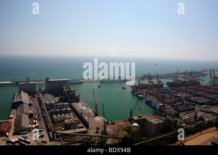 Ariel View of the Port of Barcelona Stock Photo - Alamy